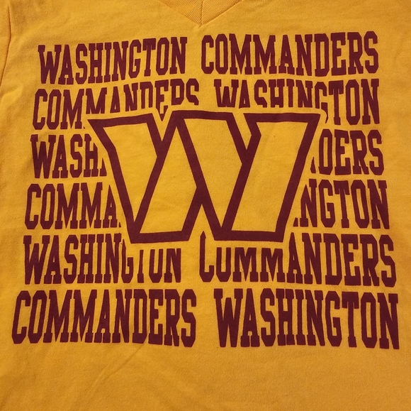 NFL | Shirts & Tops | Nwt Nfl Washington Commanders Girls Vneck Tshirt ...